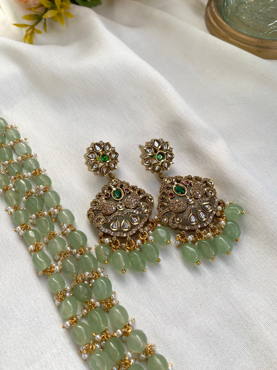 Victorian Pearl Haram with Earrings – Daivik.in